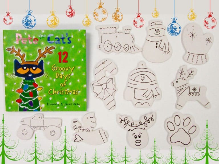 Pete the Cat’s 12 Groovy Days of Christmas | Art Attack